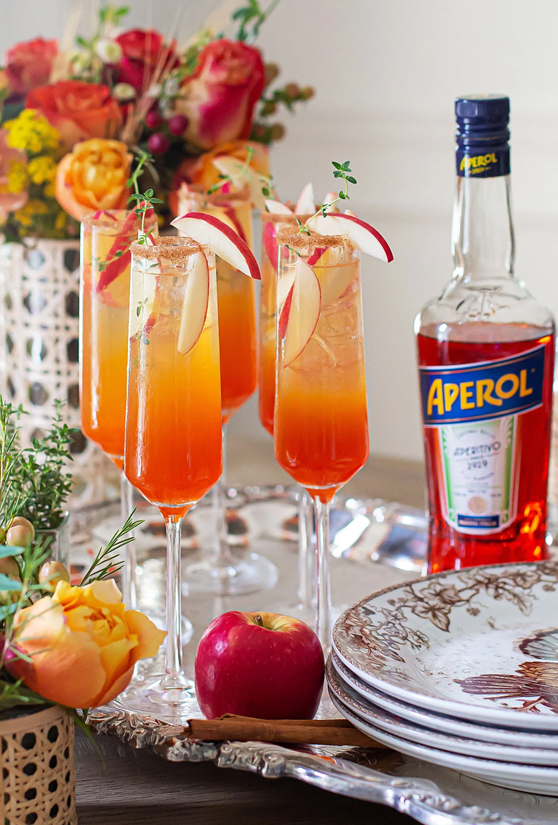 Apple Cider Aperol Spritz – Makeup and Cocktails Cosmetics